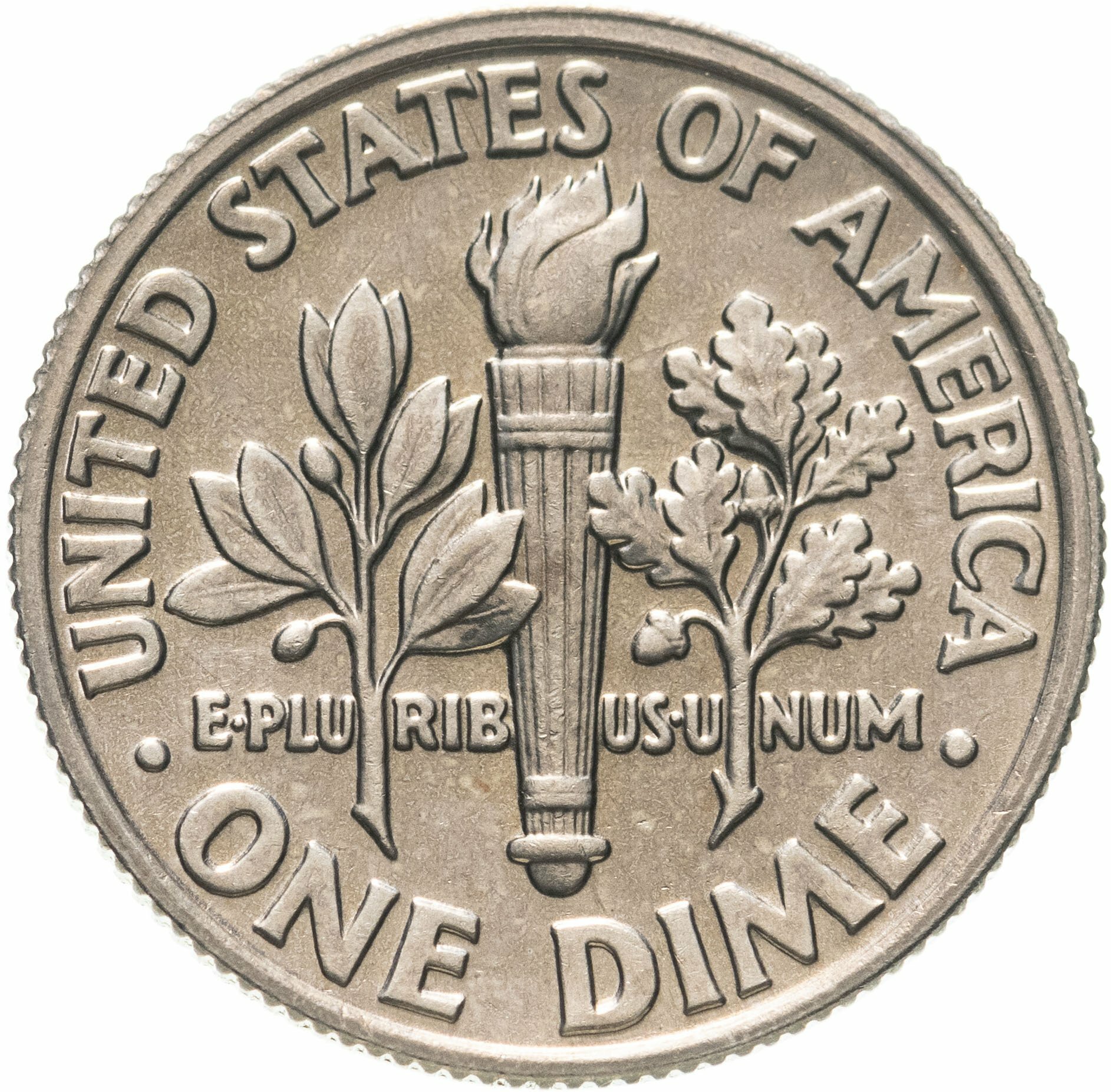 США 10 центов one dime 1989 P "Roosevelt Dime" наборная, Мельхиор медь-никель, в сохранности UNC
