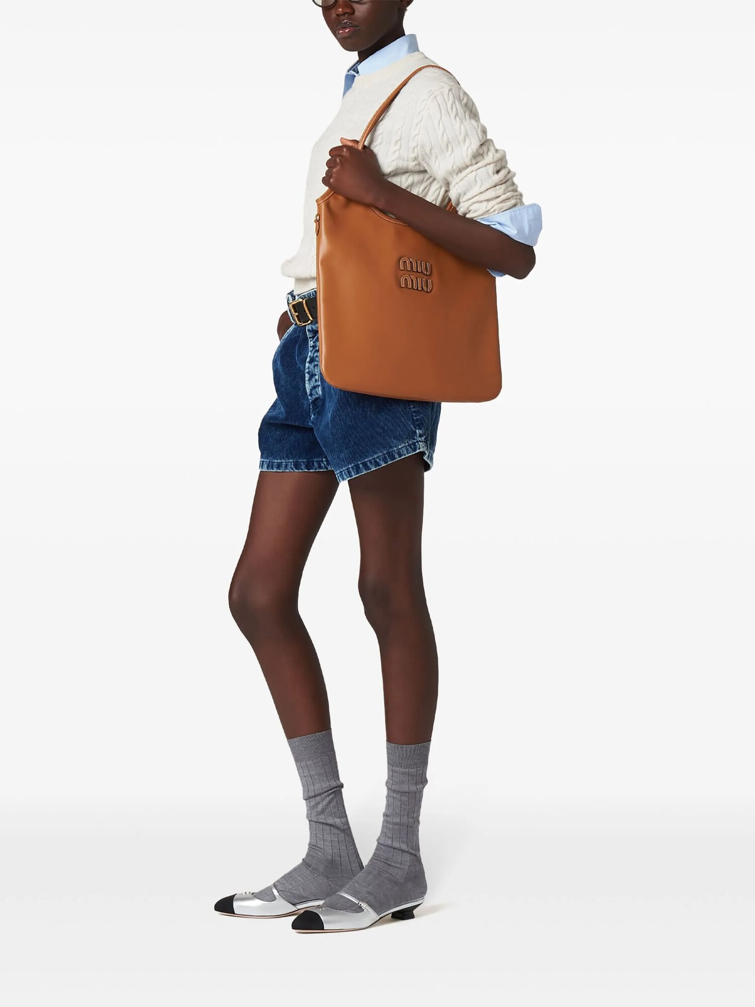 Сумка Miu Miu Ivy, brown — фото 1