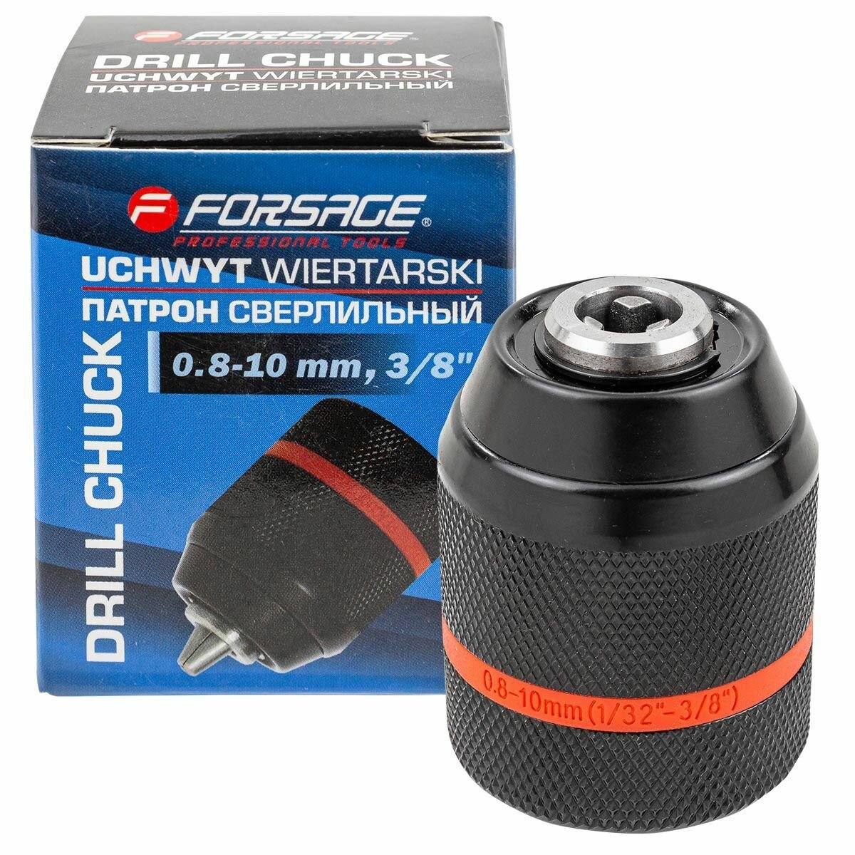 Патрон цанговый для дрели Forsage 1-10мм, 3/8" F-G00520(61410)