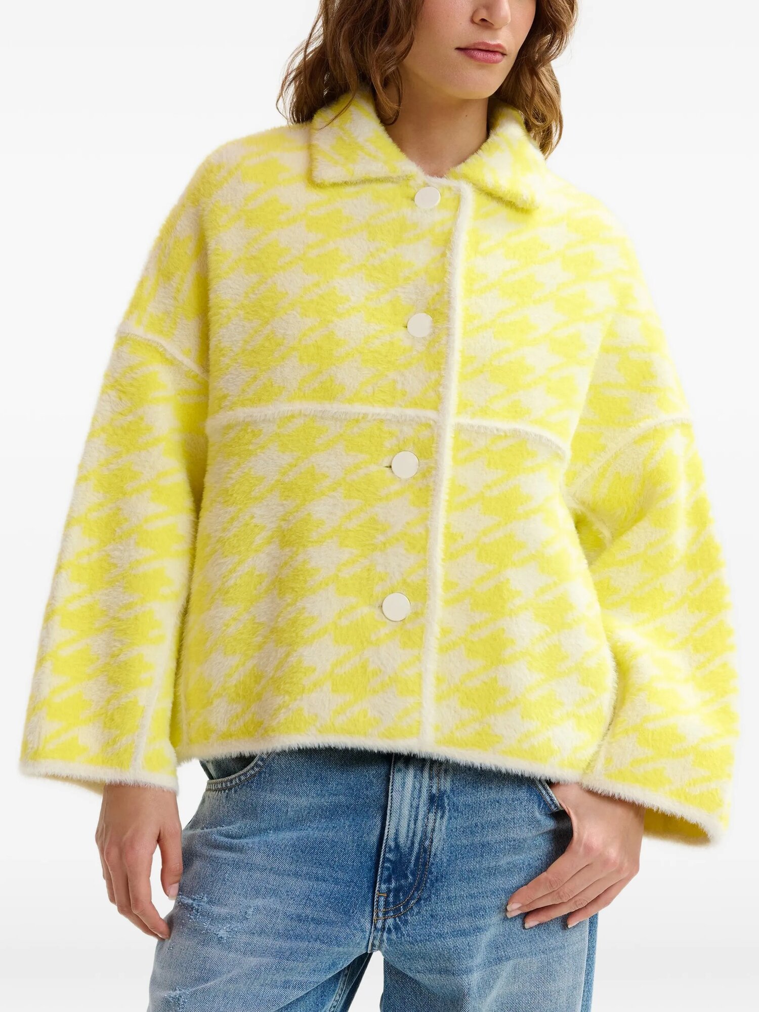 Кардиган ESSENTIEL ANTWERP Patterned cardigan, размер M, yellow — фото 1