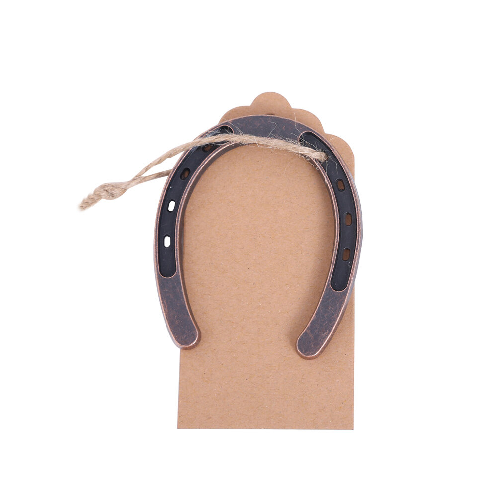 Счастливая подкова с Kraft Tags деревенские подковы Favors Favors Favors Favors