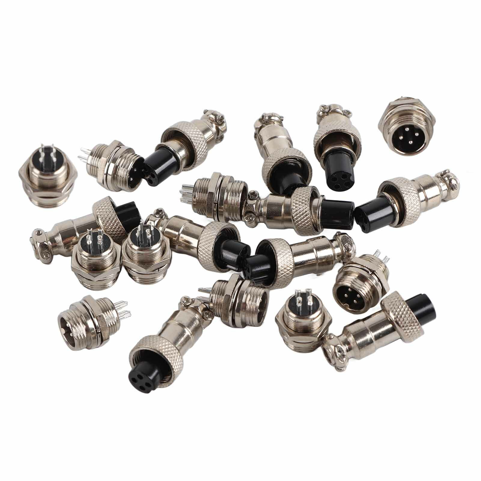 10 Комплектов GX12 4Pin 12mm Авиационный Штекер Мужской Женский Металлический Разъем-Розетка