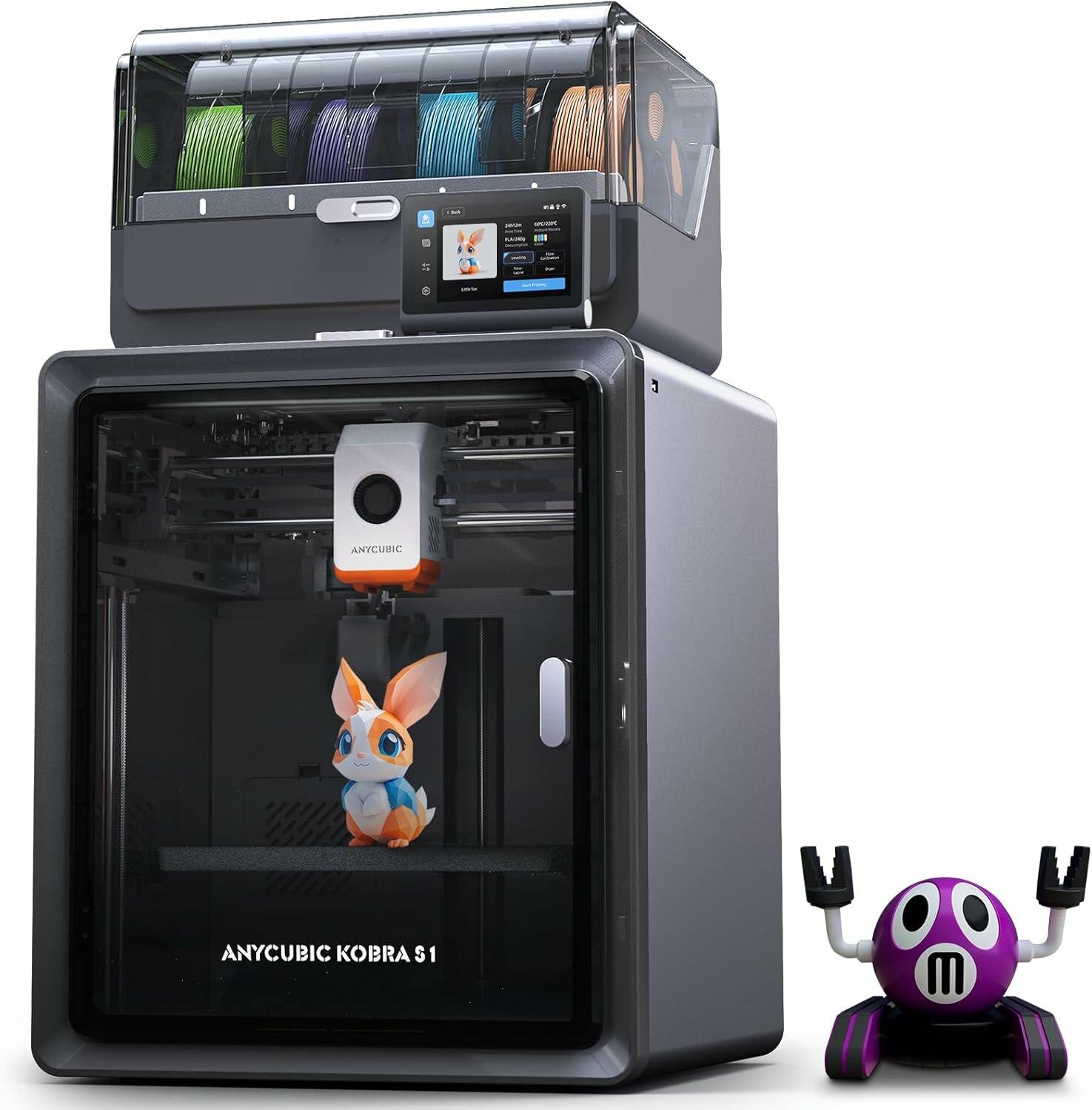 3D Принтер Anycubic Kobra S1 Combo (с модулем ACE PRO для многоцветной печати) Пригодность 90% Б/У