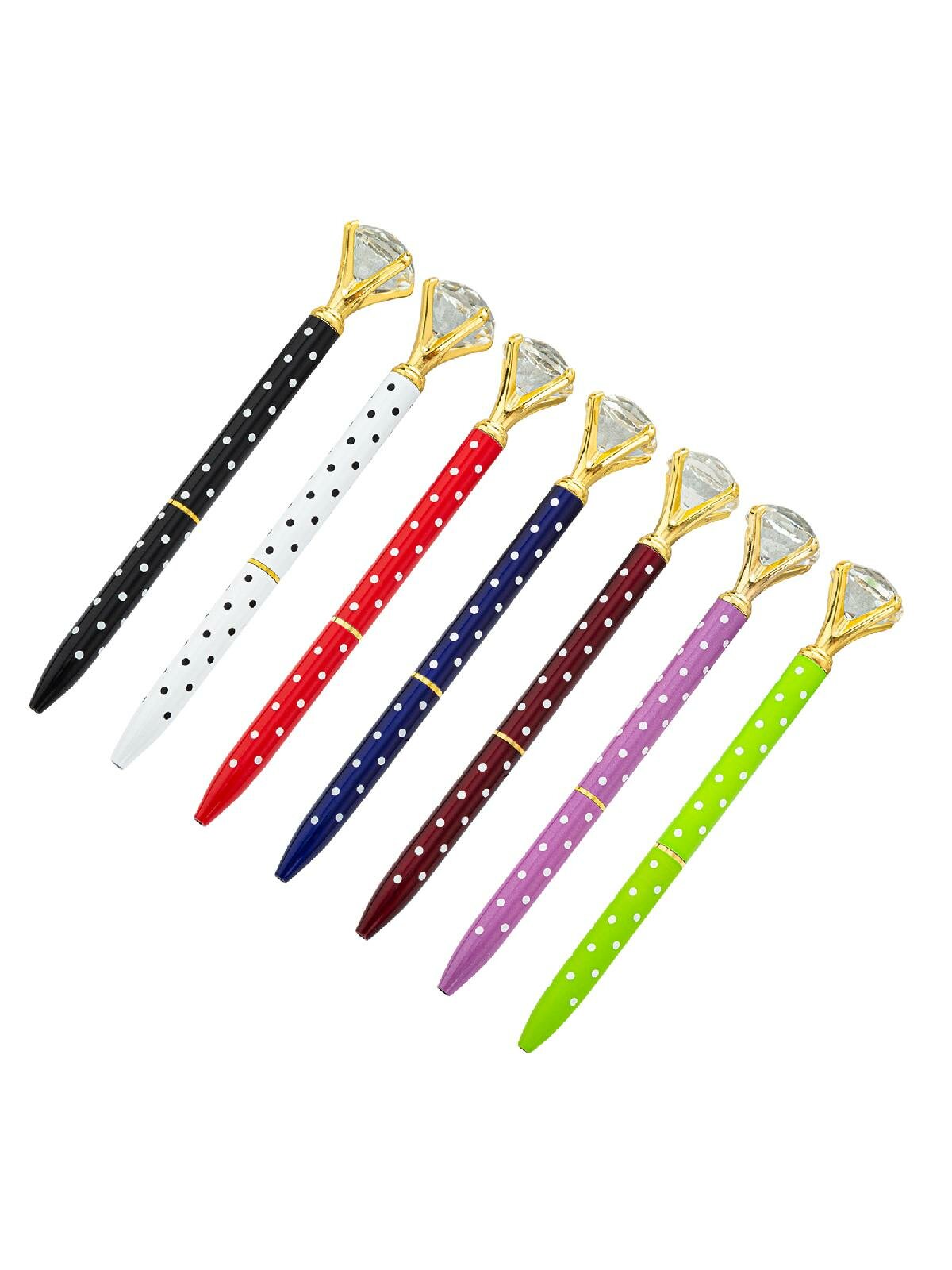 Бриллиантовая ручка с хрустальным акцентом, стильный письменный прибор для офиса и школы