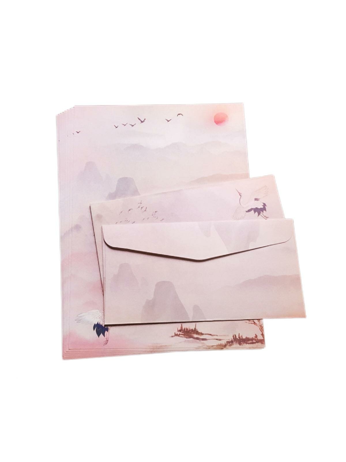 Традиционная бумага для письма Канцелярская бумага и набор конвертов для учащихся