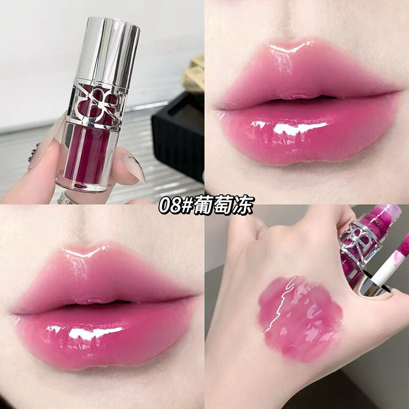 Gegebear Gogo Bear Водяной Глянцевый Блеск для Губ Увлажняющий и Питательный, Легко Наносится Водяной Глянцевый Блеск для Губ