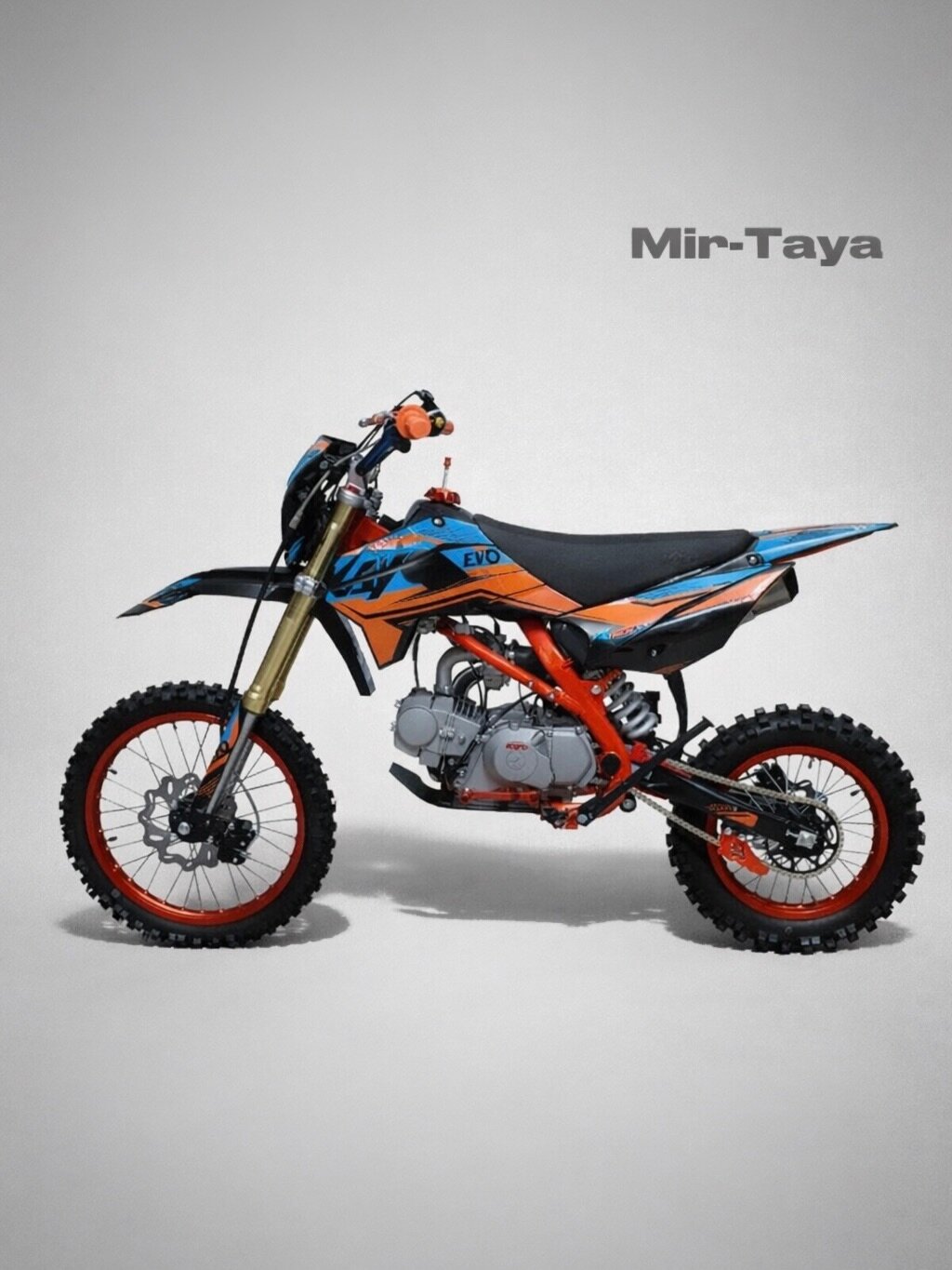 Питбайк KAYO "EVOLUTION" K125EM, оранжевый, 2024 год, 4 такта, 125 куб. см