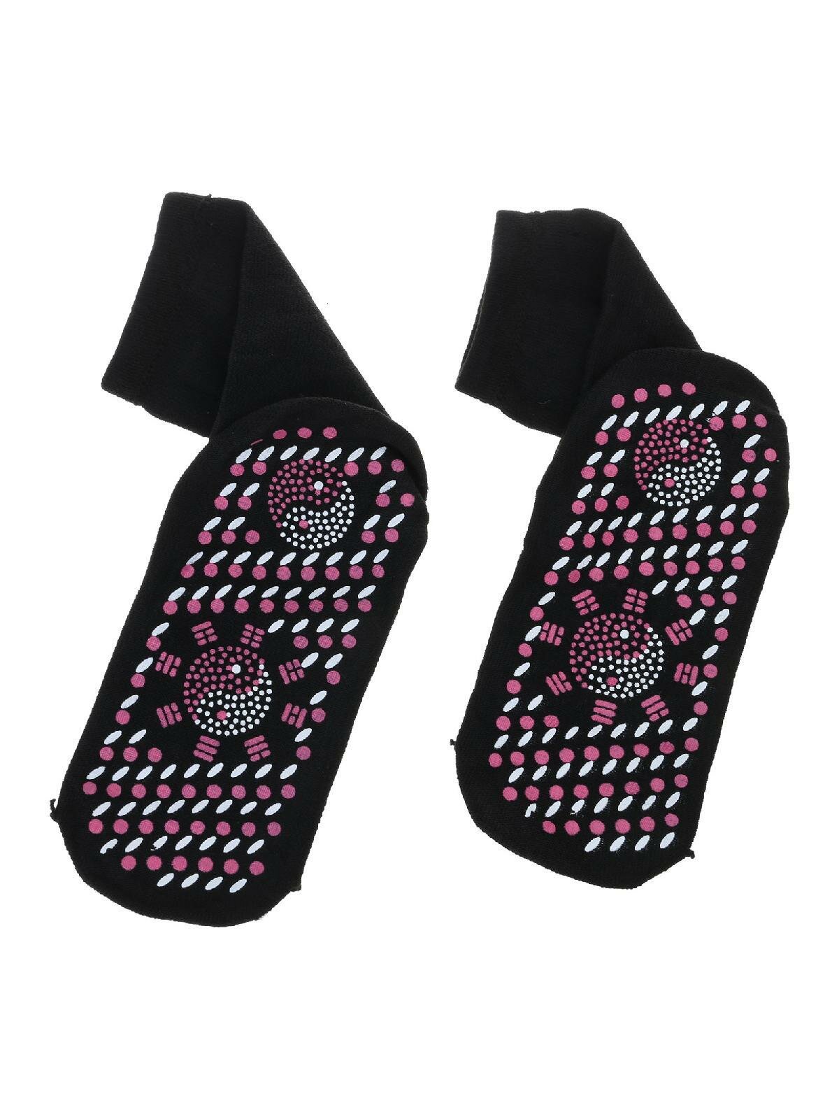 Теплые самонагревающиеся носки с турмалином и магнитом, Черный