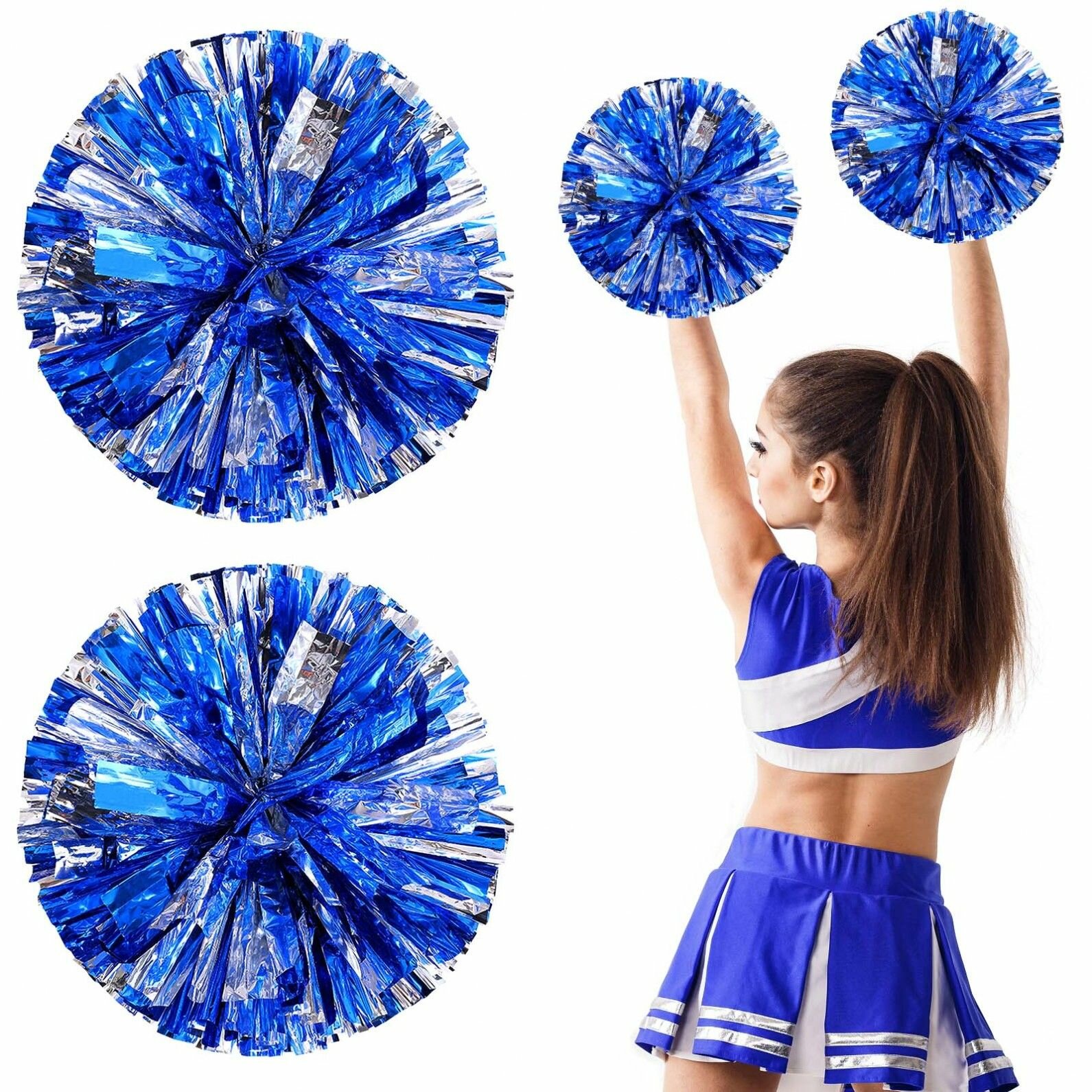 Эксклюзивные помпоны для черлидинга 2 шт