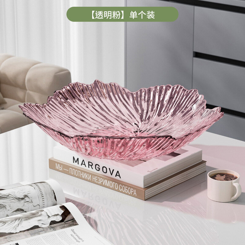 Новая кремовая тарелка с лепестками фруктов для дома, кофейный столик, легкая роскошная тарелка для фруктов, пищевой высококачественный фруктовый бокс, тарелка для закусок и сухофруктов