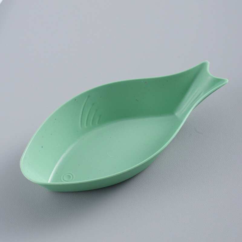 Блюдо для приправ из пшеничной соломы, креативная маленькая тарелка, мини-соусница, уксусница, соусница, маленькое боковое блюдо, антиударная пластиковая тарелка