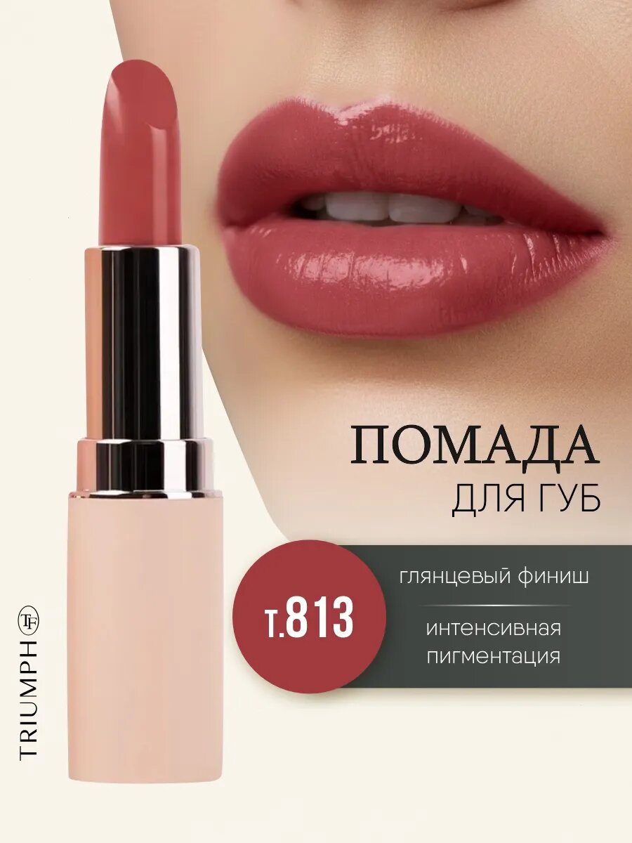 Помада для губ TF cosmetics I'm Trend, тон 813 Impertinent nude / Дерзкий нюд
