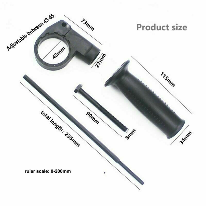 Боковая Ручка Перфоратора Для Электрической Дрели Ручка Шлифовального Станка Черная