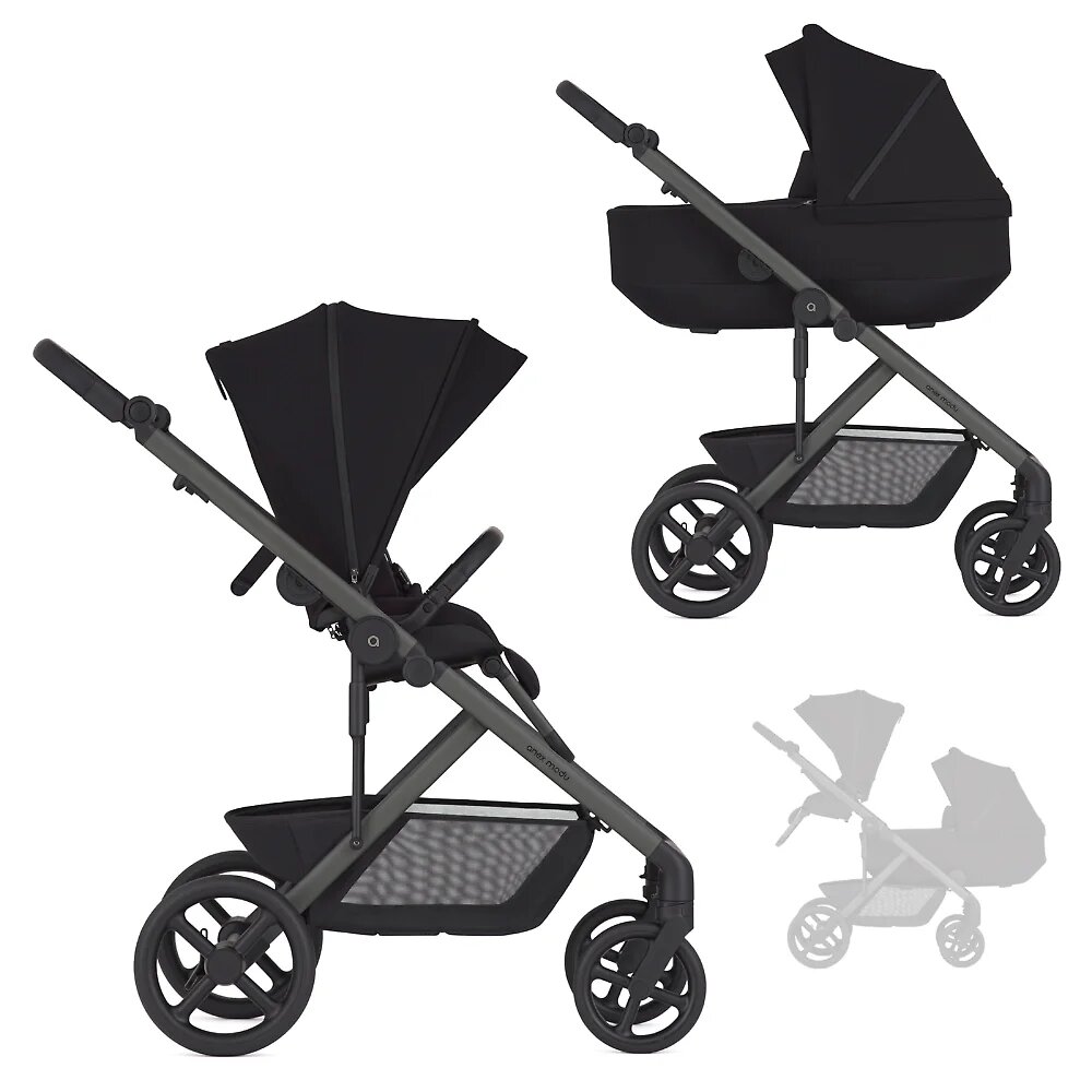 Детская коляска 2в1 Anex Modu, цвет Nighty (Чёрный), артикул производителя MD-03 / MDC-03