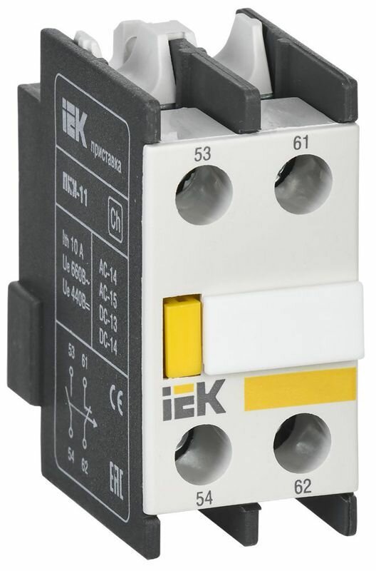 Приставка контактная IEK ПКИ-20 2НО Karat