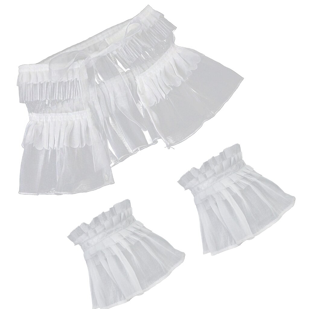 Гофрированный Воротник Манжеты На Запястьях Аксессуар Викторианский Воротник Лацкан Средневековый Косплей