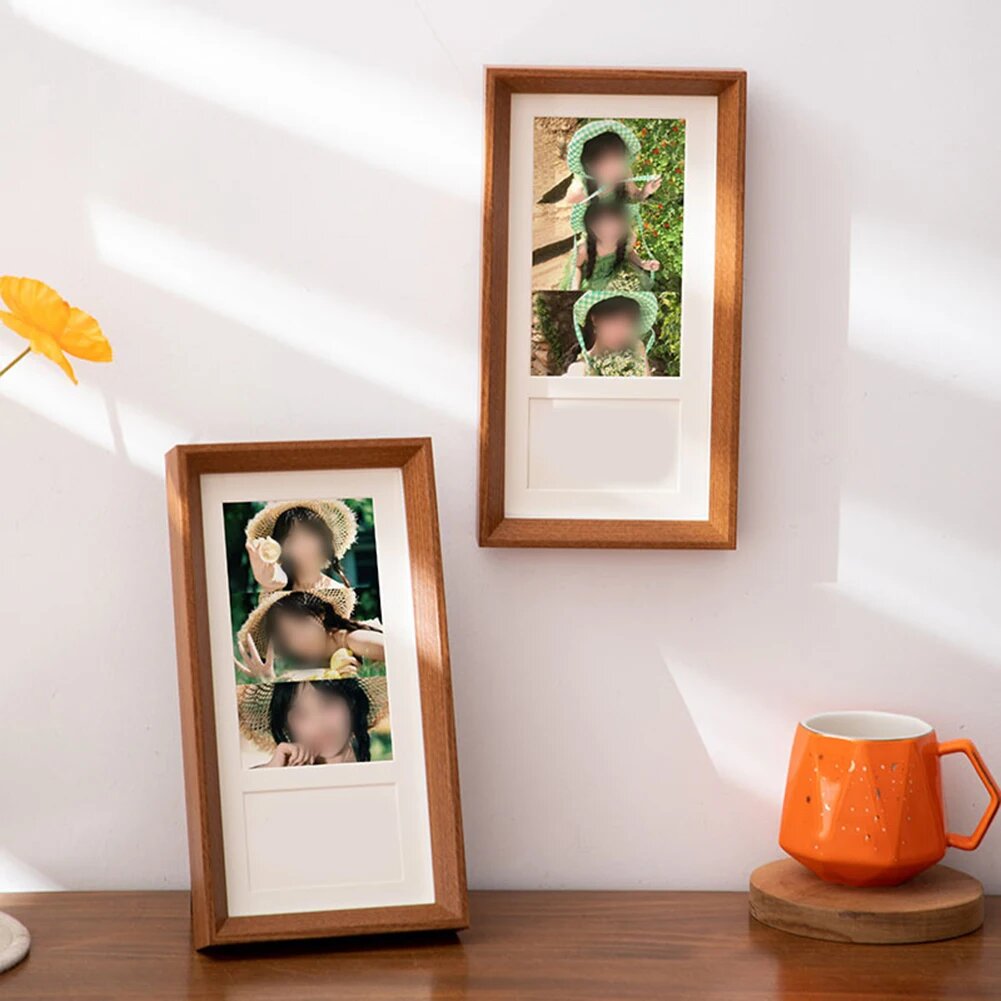 Деревянная фоторамка для коллажа