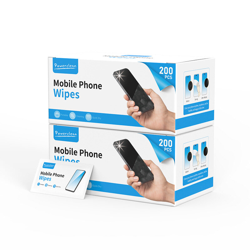 Влажные салфетки для телефона, одноразовые, быстро сохнущие, большие, для очистки экрана