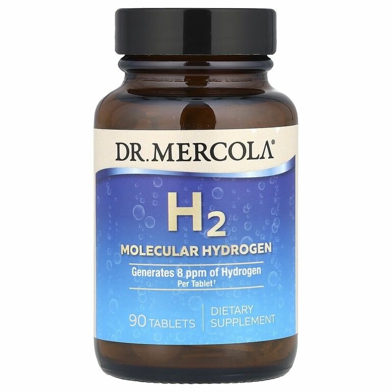 Dr. Mercola, молекулярный водород, H2 Molecular, источник магния, 90 таблеток