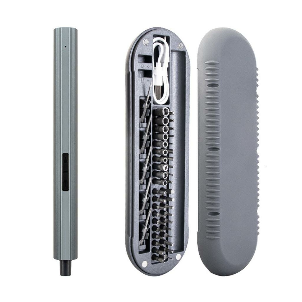 Аккумуляторная мини-электроотвёртка с набором бит