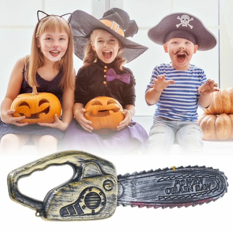 Хэллоуин пластиковая игрушка имитация бензопилы реквизит