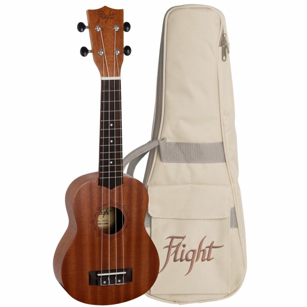 FLIGHT NUS310 укулеле, сопрано, корпус-сапеле, чехол в комплекте