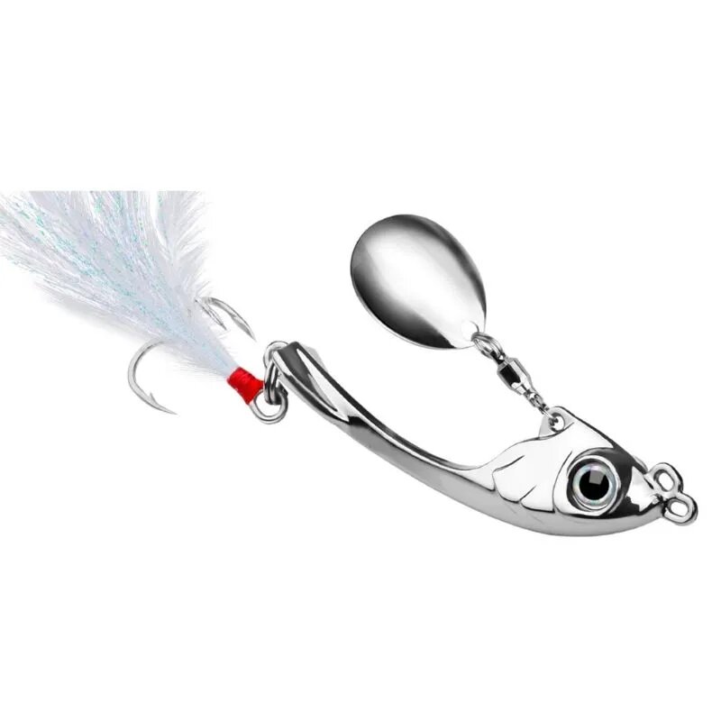 Рыболовные приманки, твердая металлическая блесна, блесна для окуня, приманка плавания с перьями и хвостом форели, лосося