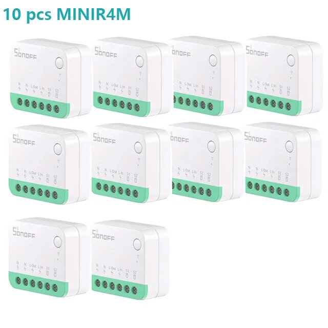 SONOFF MINIR4M Wi-Fi умная розетка, комплект 10 шт.