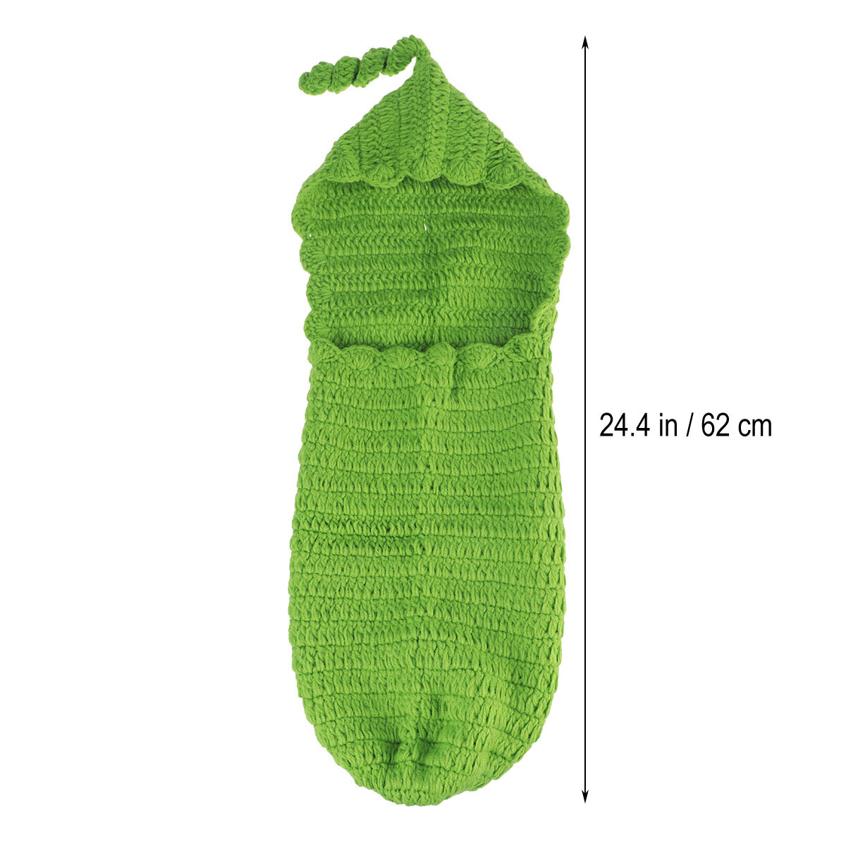 Подушка Для Новорожденных В Форме Горошин С Crochet Одеялом Для Фотосессии Зеленый