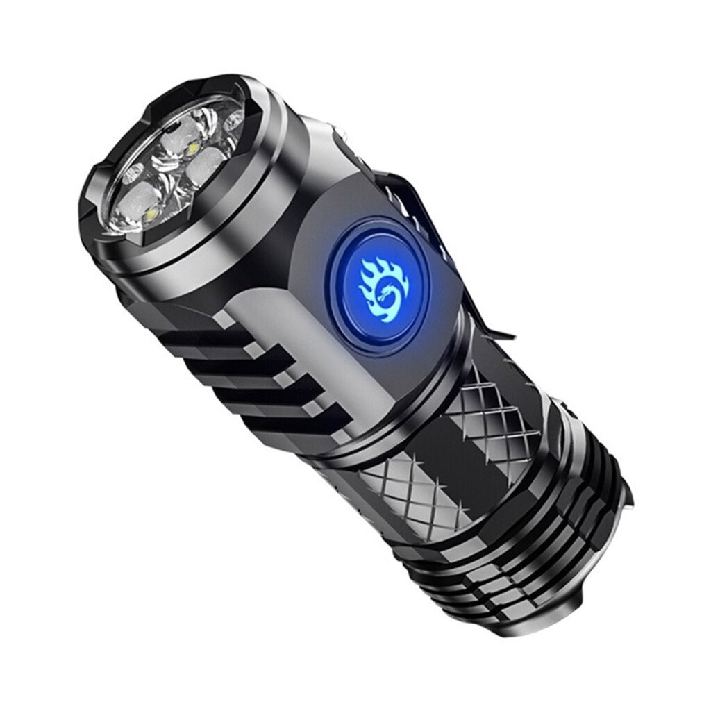 Перезаряжаемые светодиодные Фонарики с 5 Режимами освещения Мини-Фонарики Карманные Фонарики