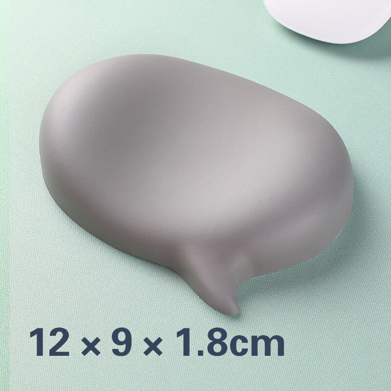 Силиконовая подставка для запястья Xiaoxiongtang Chat Bubble, коврик для мыши, подставка для рук для клавиатуры, поддержка запястья, подушка для ладони, белая, для женщин.