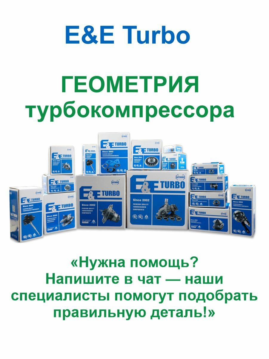 Геометрия турбины (турбокомпрессор) Hyundai Santa Fe, Kia Sorento, Хёндай Санта Фе, Киа Соренто, NRN051 для 4913507300