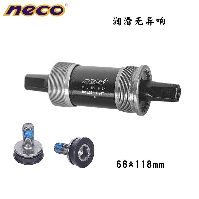 Нижний кронштейн Neco BC1.37*24T алюминиевый 68 мм 68X118mm