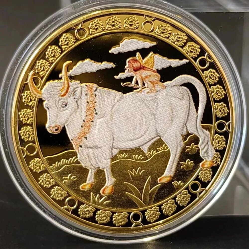 Монета зодиакальный знак Телец