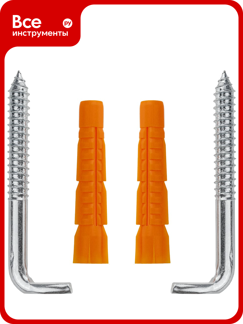 Шуруп-костыль для крепления бойлера MasterProf 10х100, 2 шт ИС.131027