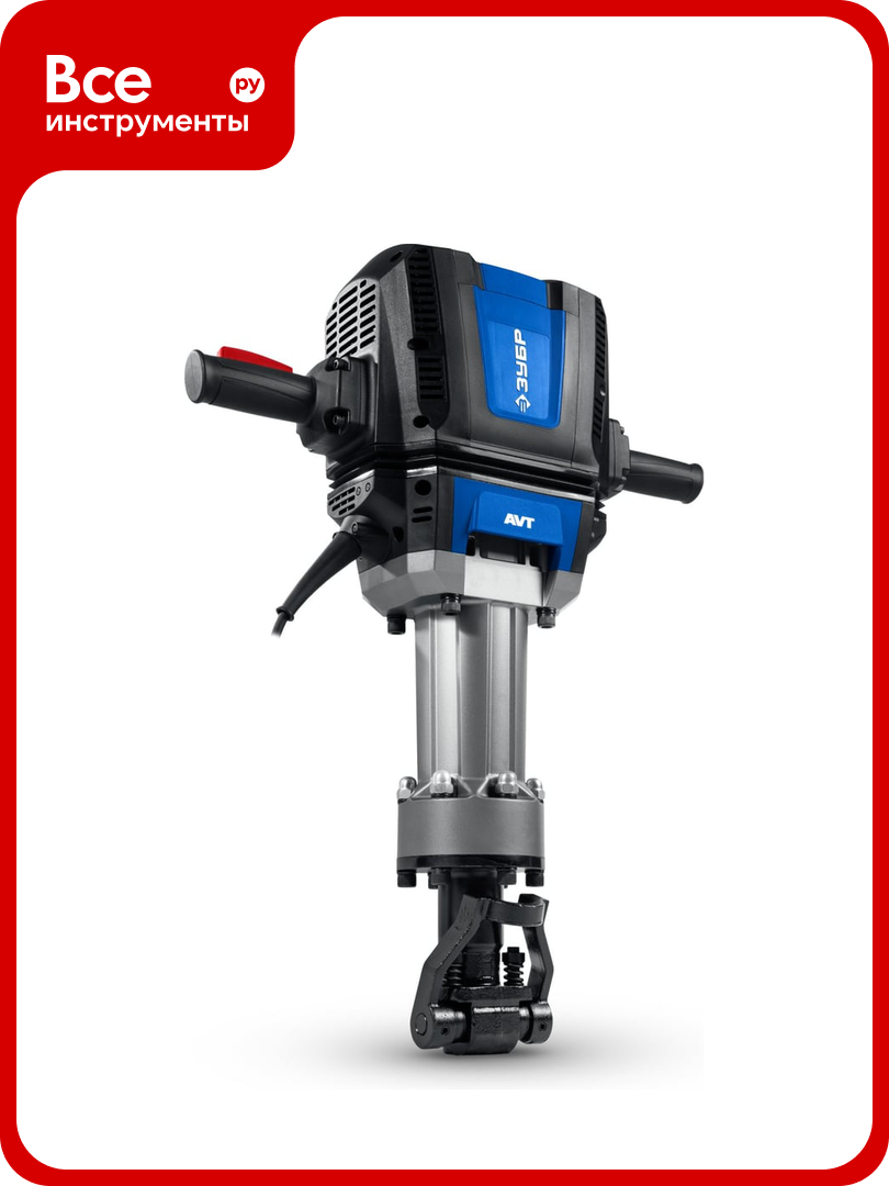 Бетонолом ЗУБР 70 Дж, 2500 Вт, АВТ, отбойный молоток HEX-28, Профессионал ЗМ-70-2500 ВК