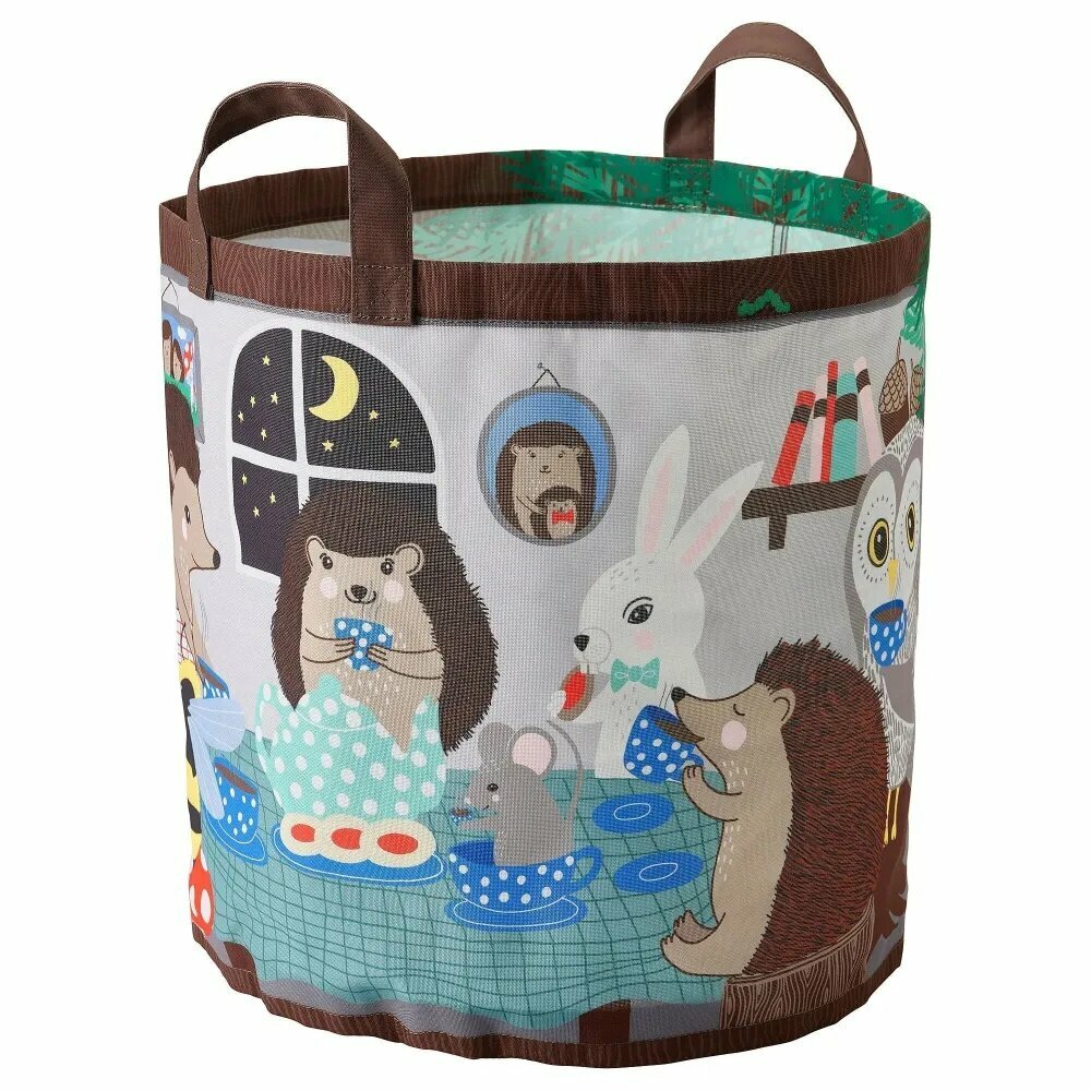 Корзина для игрушек длина 35 см, ширина 31 см, высота 42 см.