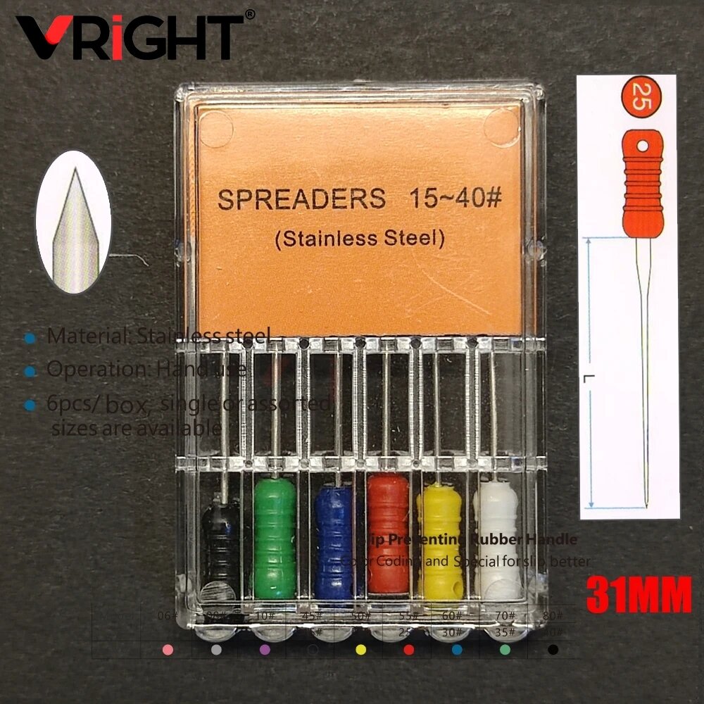 Стоматологические разбрасыватели из нержавеющей стали lzvine Spreaders-31MM-15-40