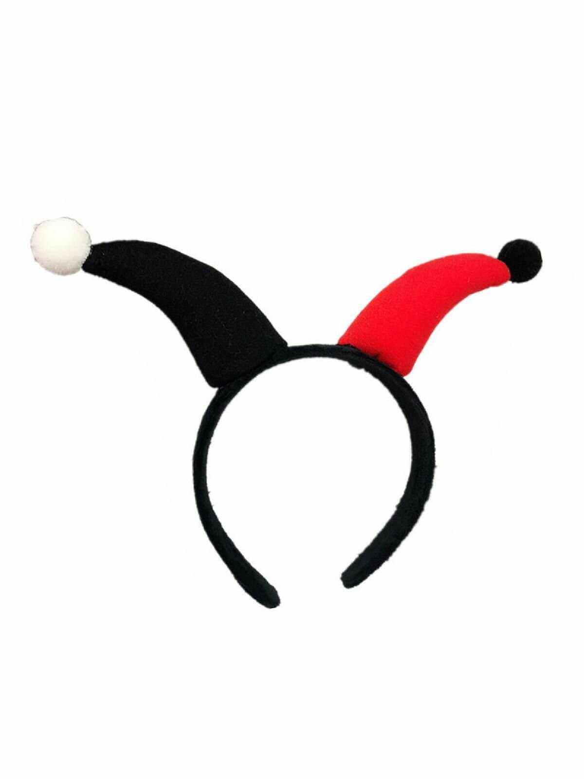 Клоунский рог, - черный красный уголок