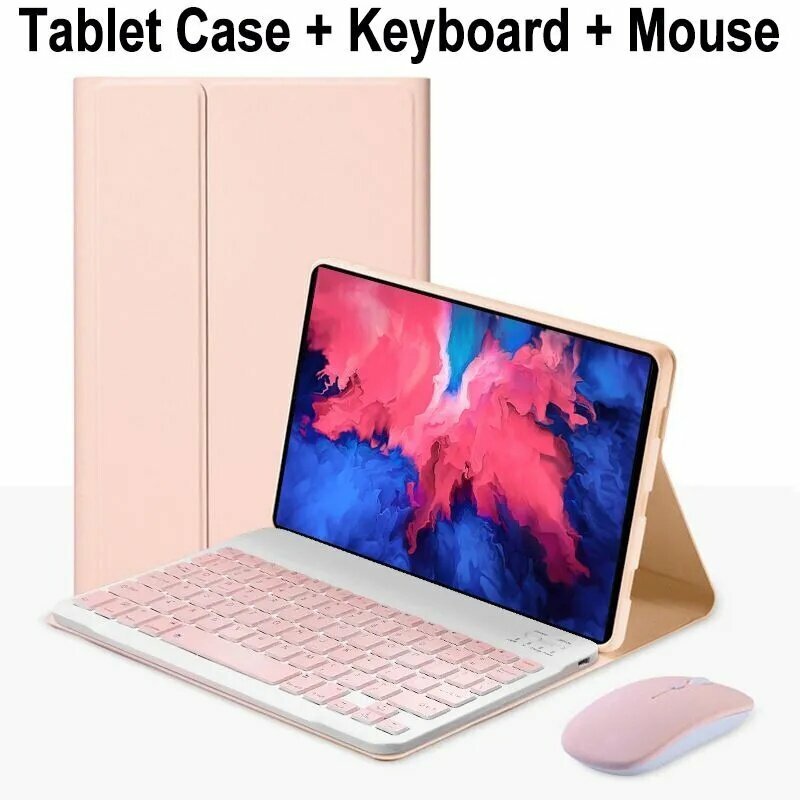 Чехол для Lenovo Tab P11/Plus 11 дюймов, для Xiaoxin Pad 11 2020 TB-J606F/L Pad Plus 2021 TB-J616F/L/J607F/L Съемный защитный чехол с русской клавиатурой и мышью.