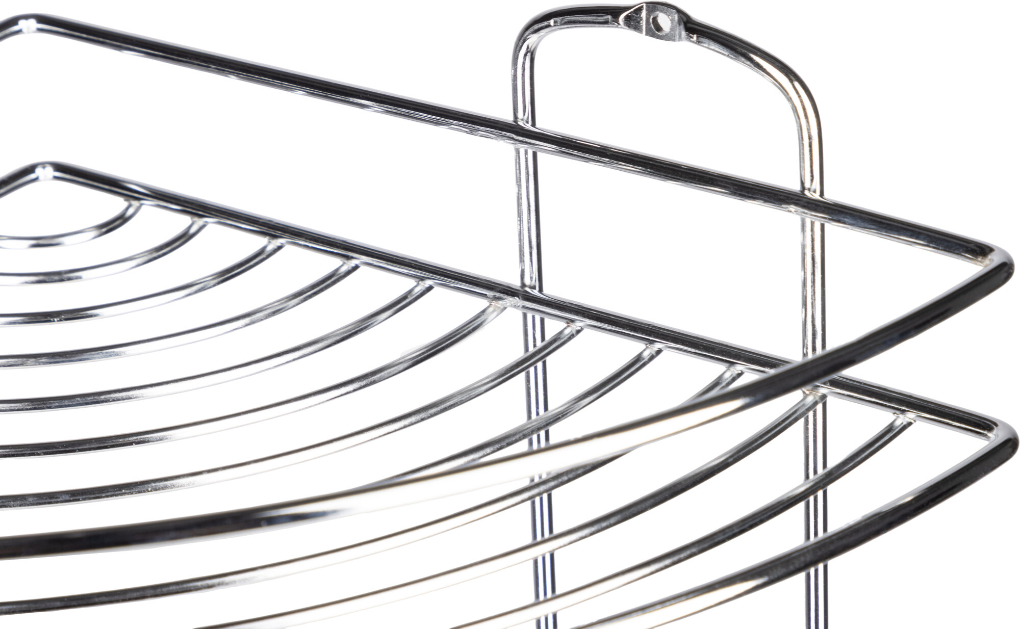 Полка угловая 3-ярусная BASIC, хром