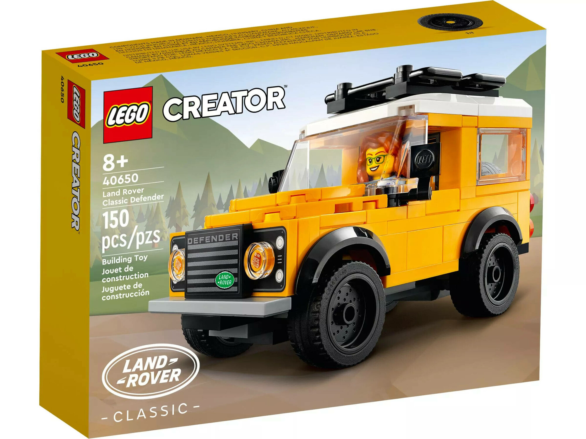 Конструктор LEGO Creator 40650 Land Rover Classic Defender, 150 деталей, от 1 лет