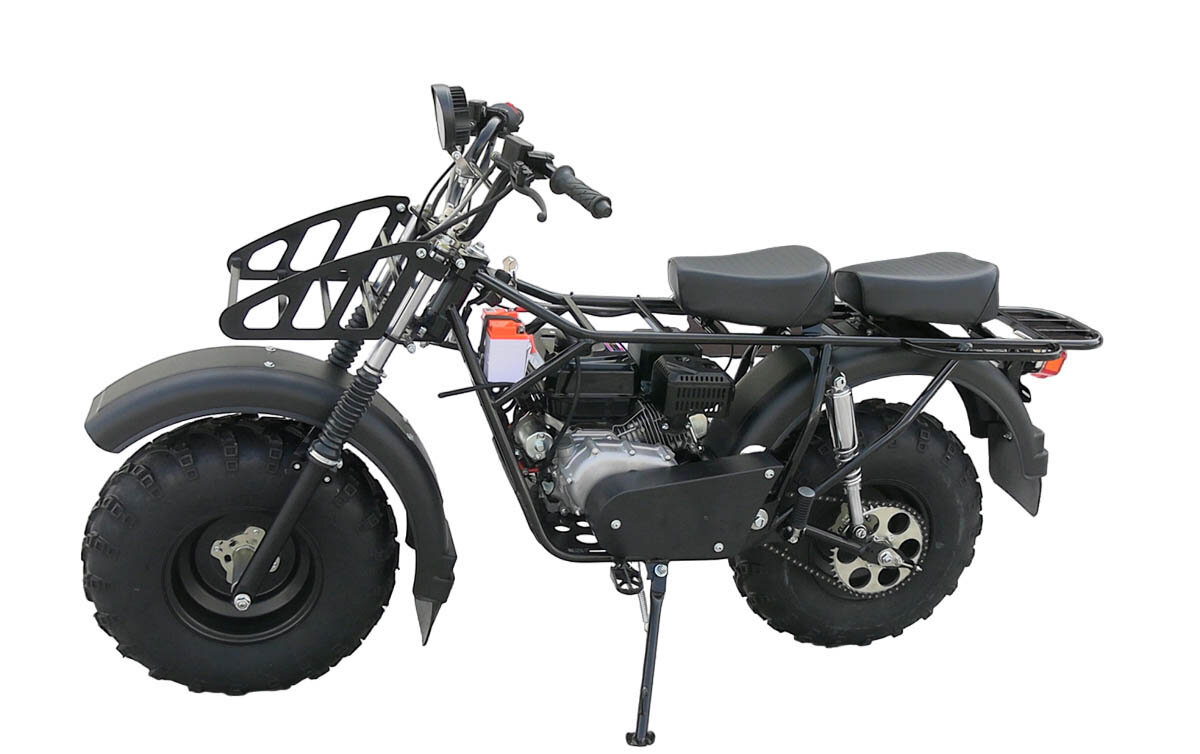 Мотоцикл внедорожный СКАУТ-2F PLUS-9Е, мотоциклетная вилка и задняя подвеска, + 2 тормоза