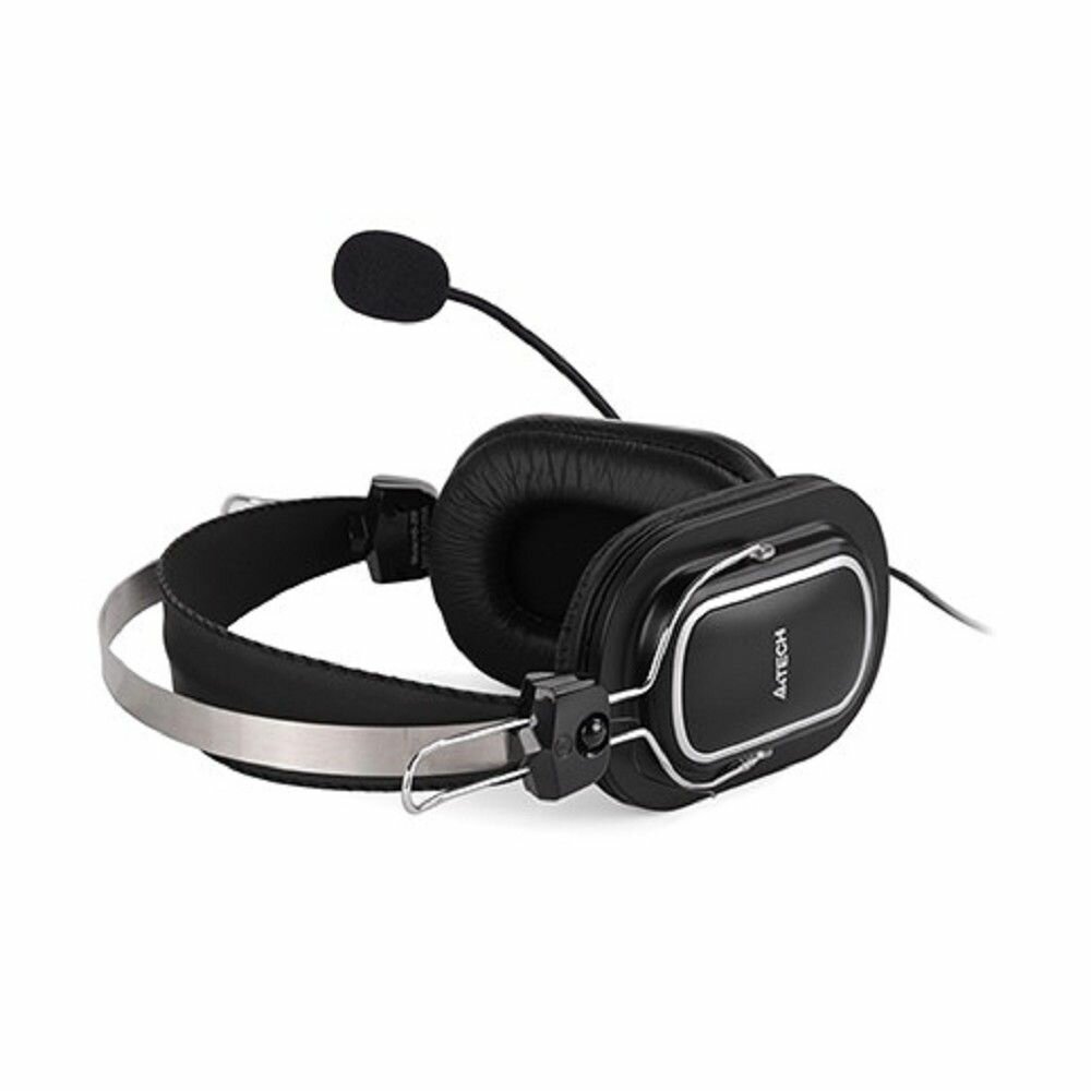 A4Tech Наушники A4 HU - 50 черный 2м накладные USB оголовье