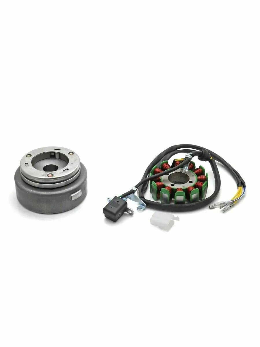 Зажигание в сборе с маховиком (генератор) (12катушек) 162FMJ, 163FML (CG125-200) (d32mm)(d5x3)
