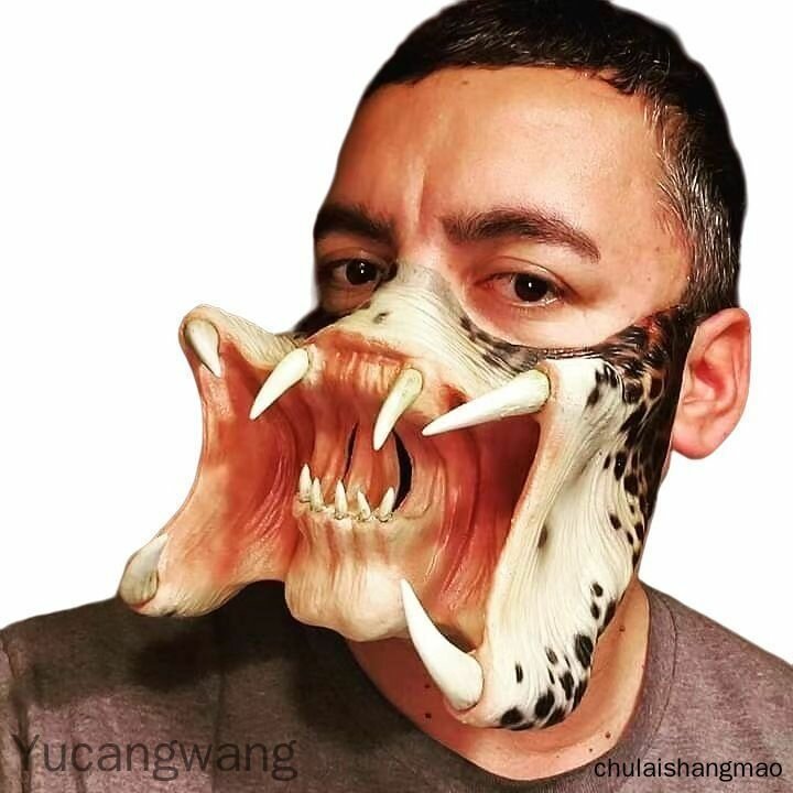 Маска Хищник Predator Real - маска для костюма, защита лица, аксессуар для хэллоуин, подарок фанатам