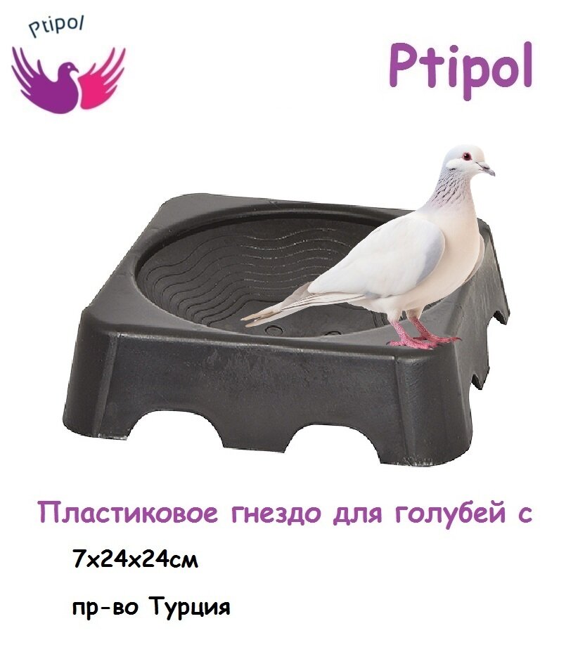 Пластиковое гнездо для голубей, квадратные 31см пр-во Турция