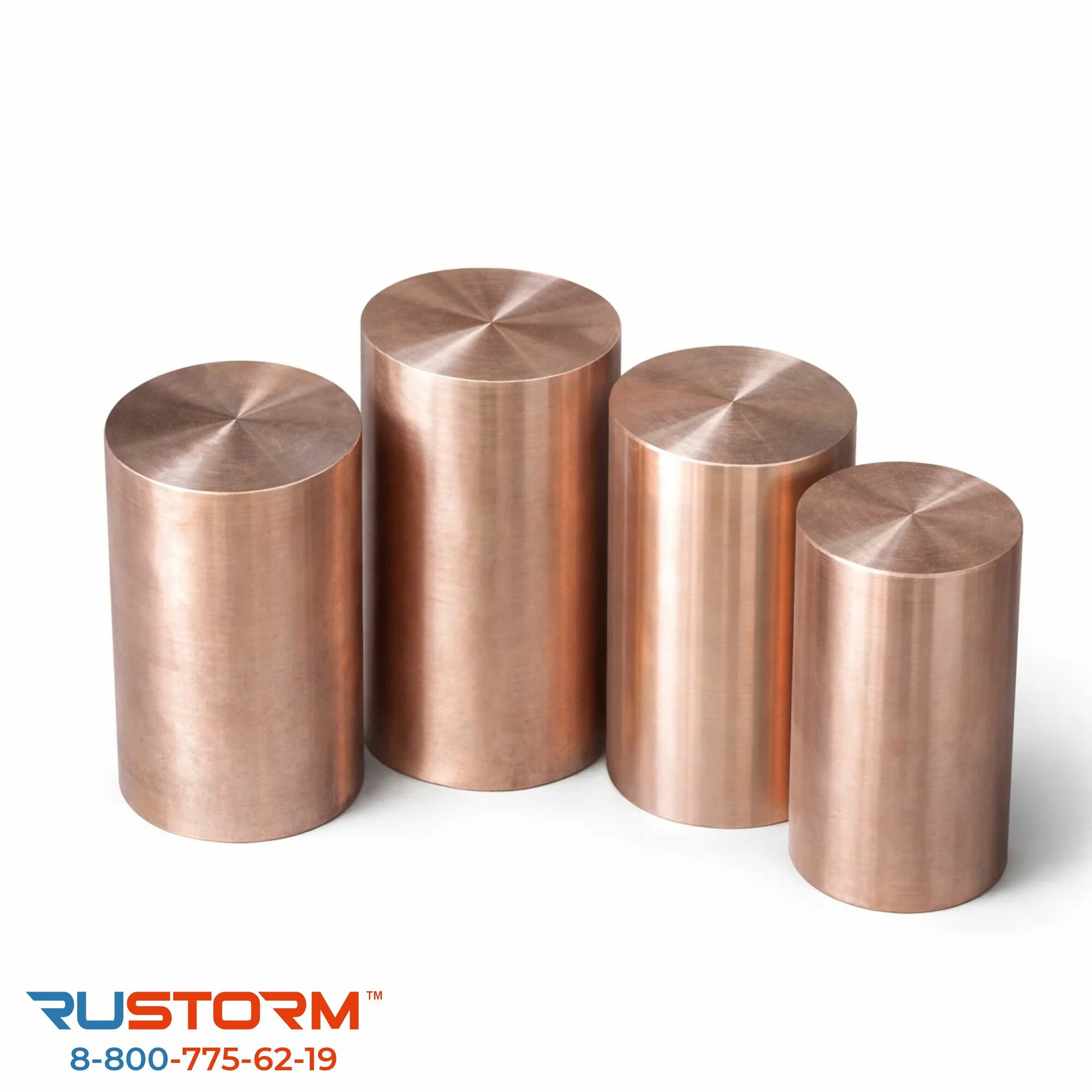 Круг бронзовый 140х125 мм БрНБТ заготовка (пруток, стержень)