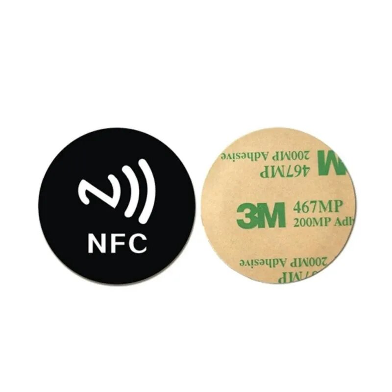 Ключ для домофона T5577 метка наклейка 40 мм на мобильный телефон (1шт) RFID 125kHz EM-Marin - перезаписываемая заготовка из ПВХ для копирования бесконтактных брелков и карт .
