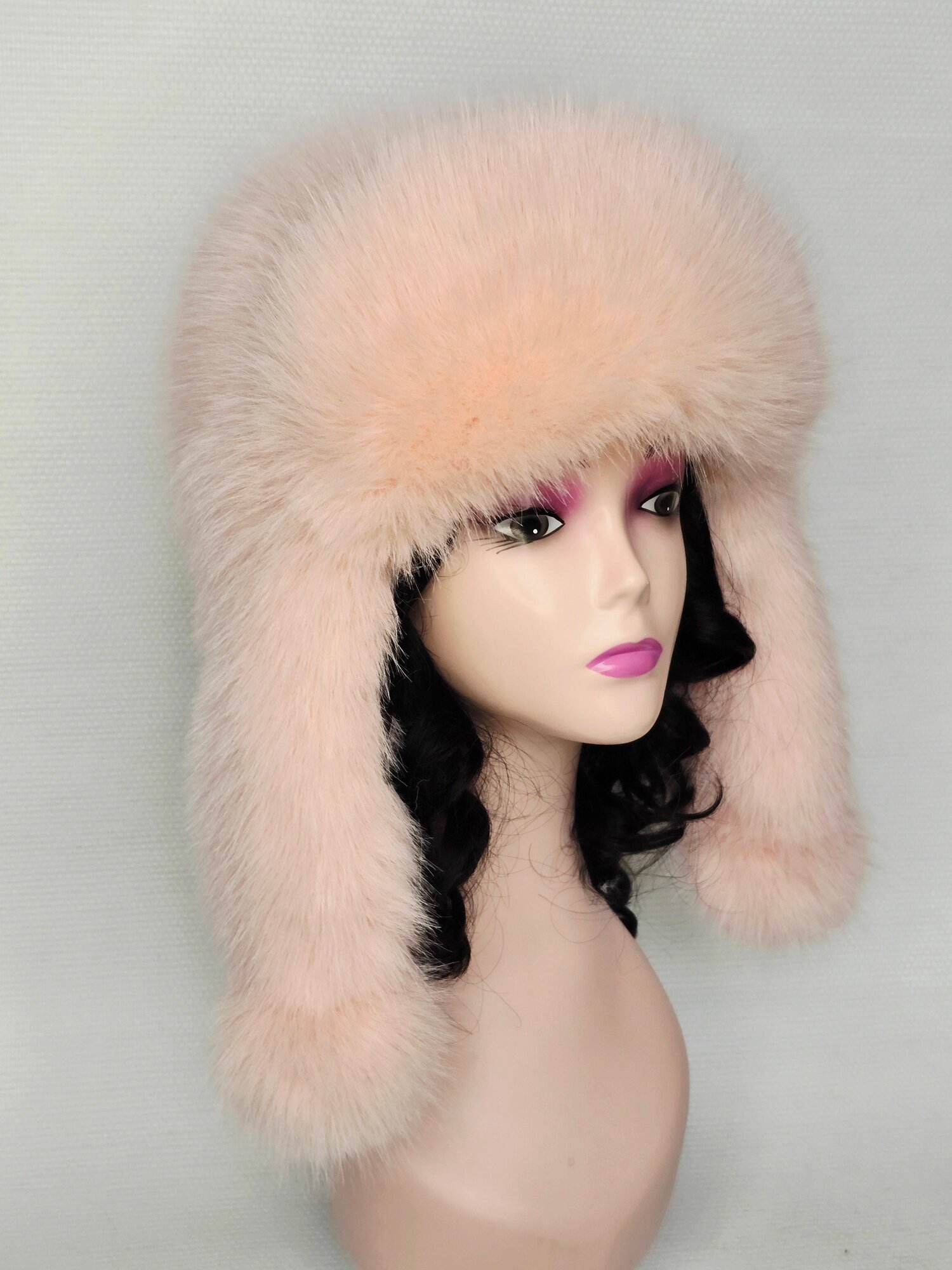 Шапка-ушанка ушанки экомех для женщин